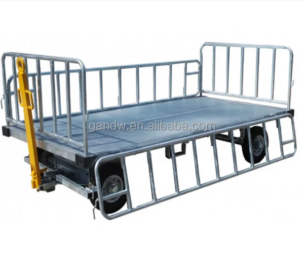 Airport Aviation Four Rails Baggage Trolley Barrow Cargo Trailer - GW ...