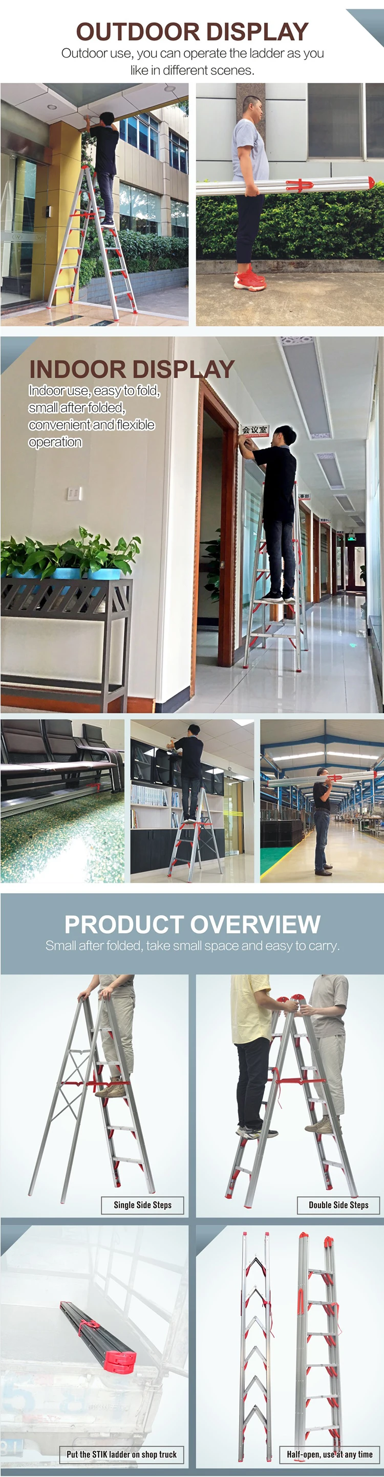 MIDAS Folding Ladders - Portable, Multi-Purpose Solutions