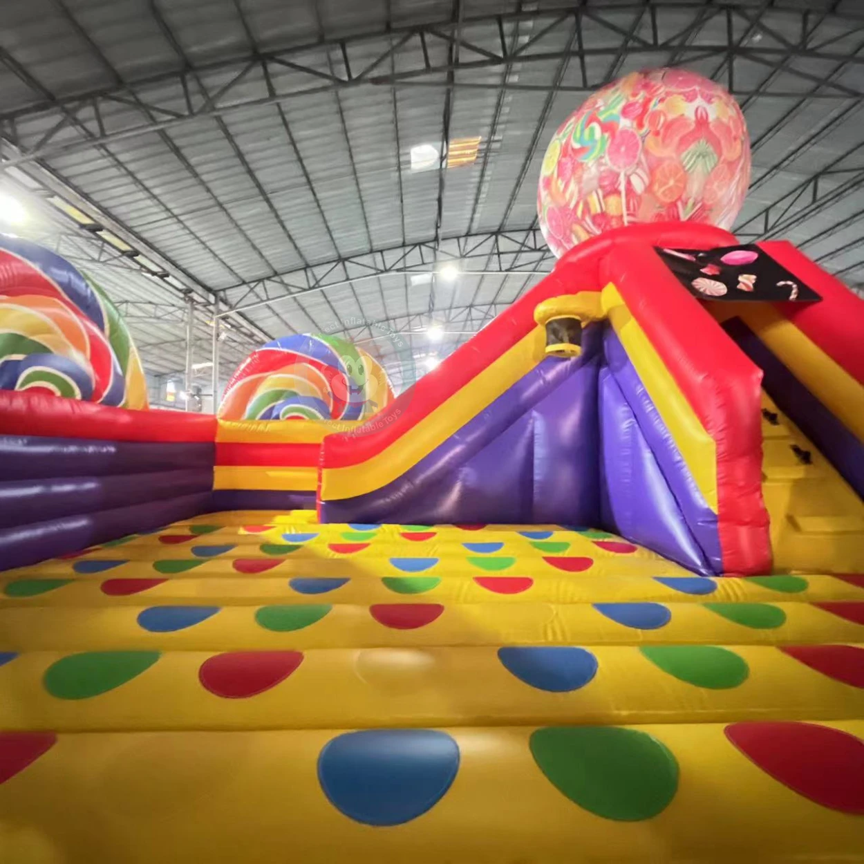 Inflatable Candy Land 7x6m Bouncy Castle Candy Trampoline Bounce - Buy ...