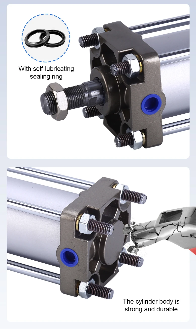 Standard Cylinder Ca2 Series Standard Type Double Acting Single Rod Air ...