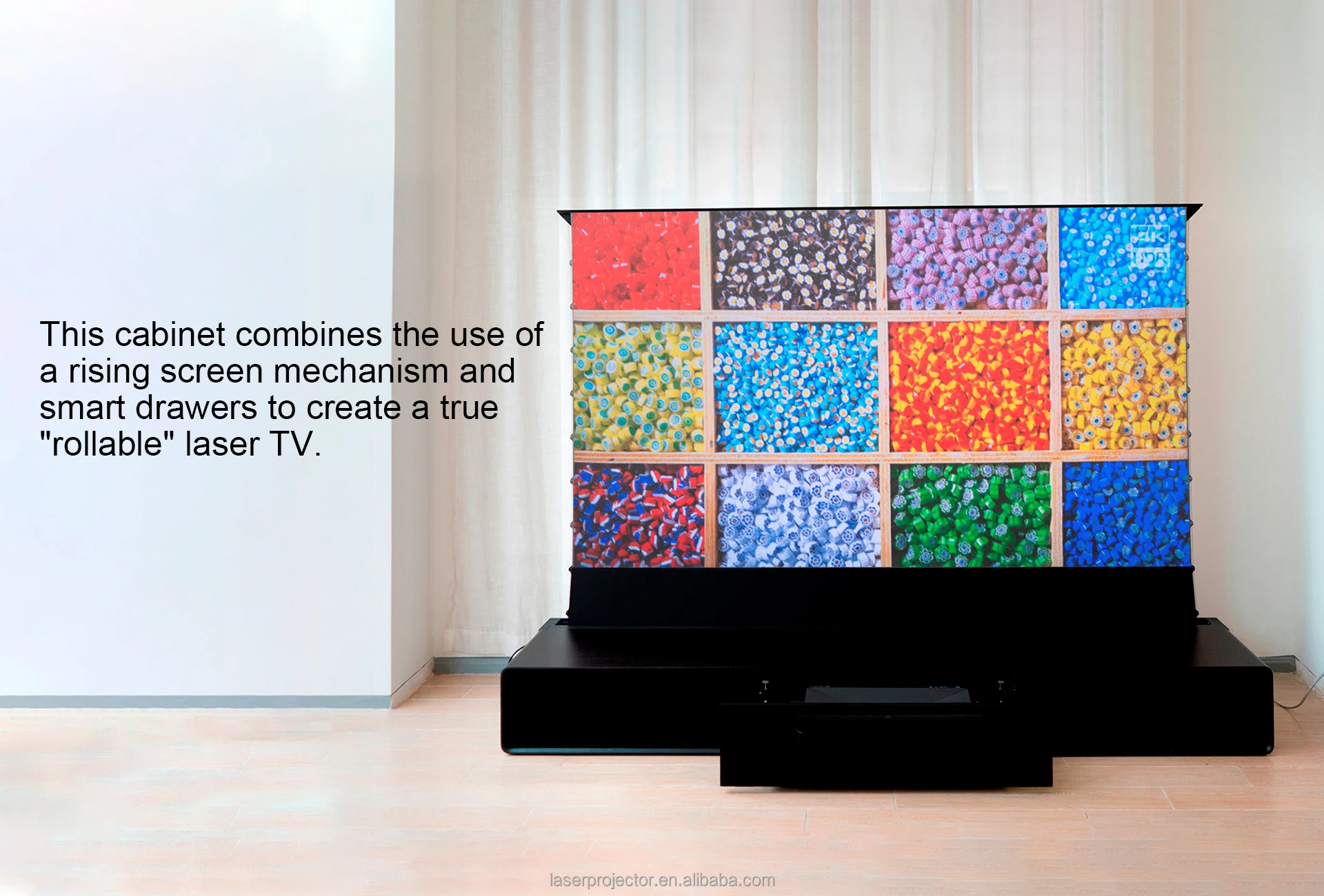 Oem Np Floor Rising Projector Screen Ultra Short Throw Ust Projector ...