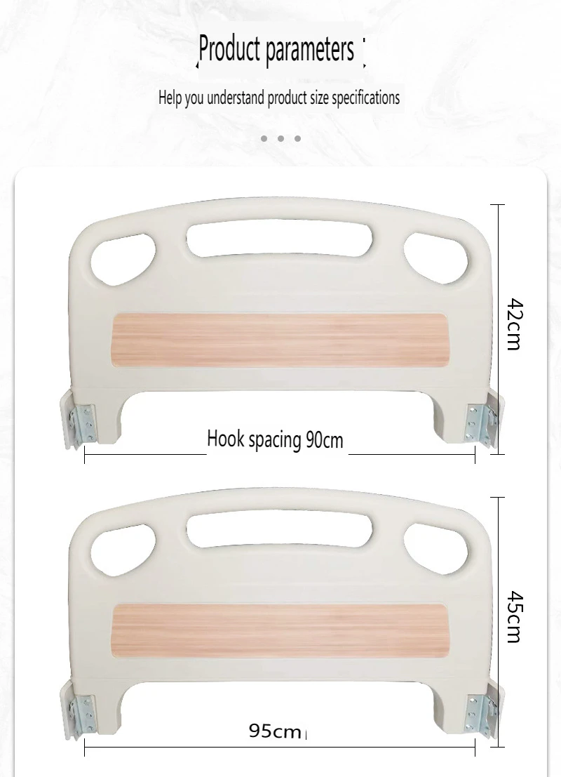 Abs Hospital Bed Headboard And Foot Board For Medical Bed Spare Parts ...