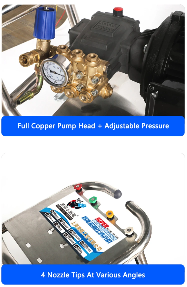 Heavy Duty 380v 7500w Electric High Pressure Drain Pipe Clogged Jet ...