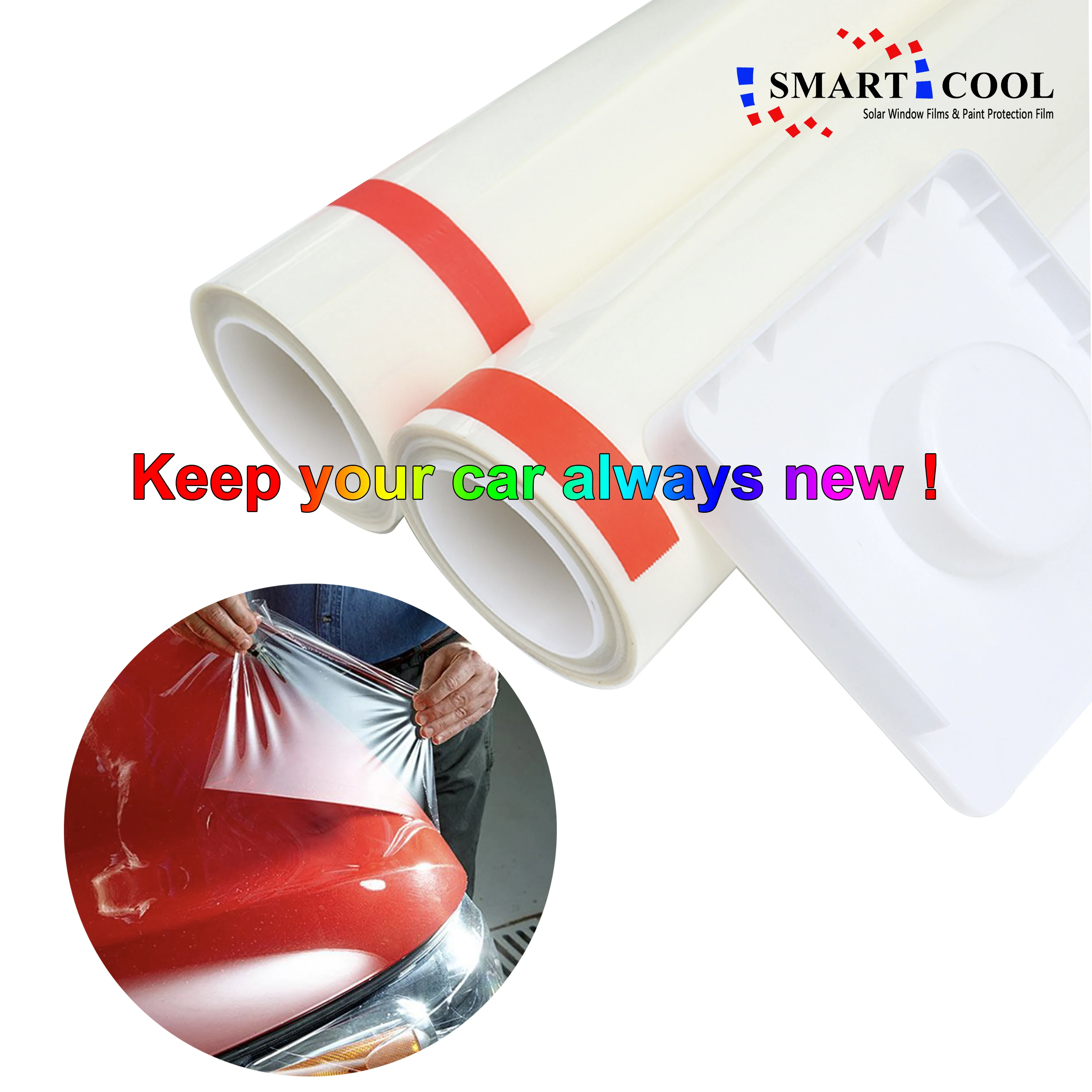 Smart Cool超疎水性透明カラーtph光沢ワープカーペイント保護フィルムカーフィルムppf - Buy スマートクールなスーパースムーズ ...