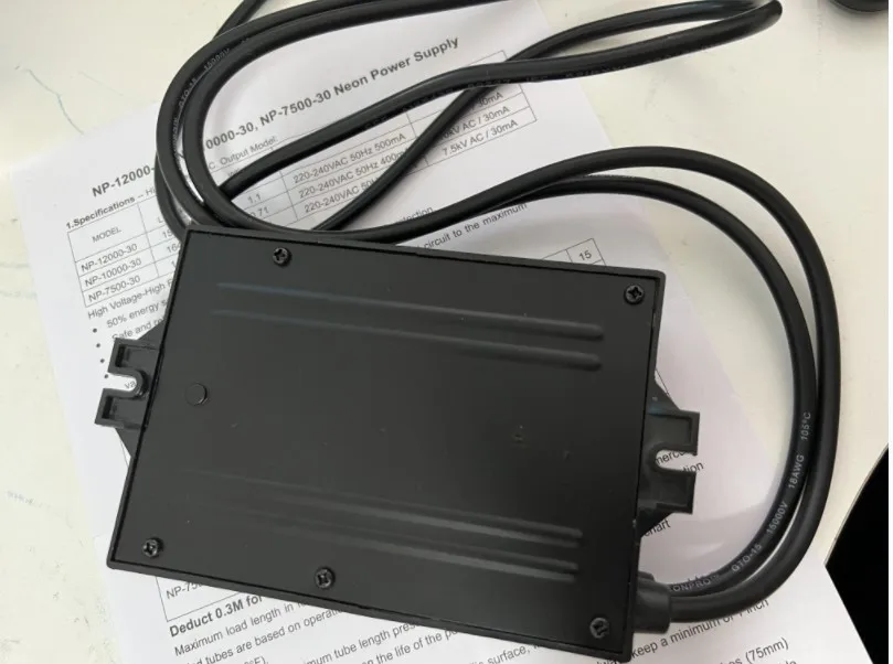 12KV 30ma Waterproof Black Neon Light Electronic Transformer for ...