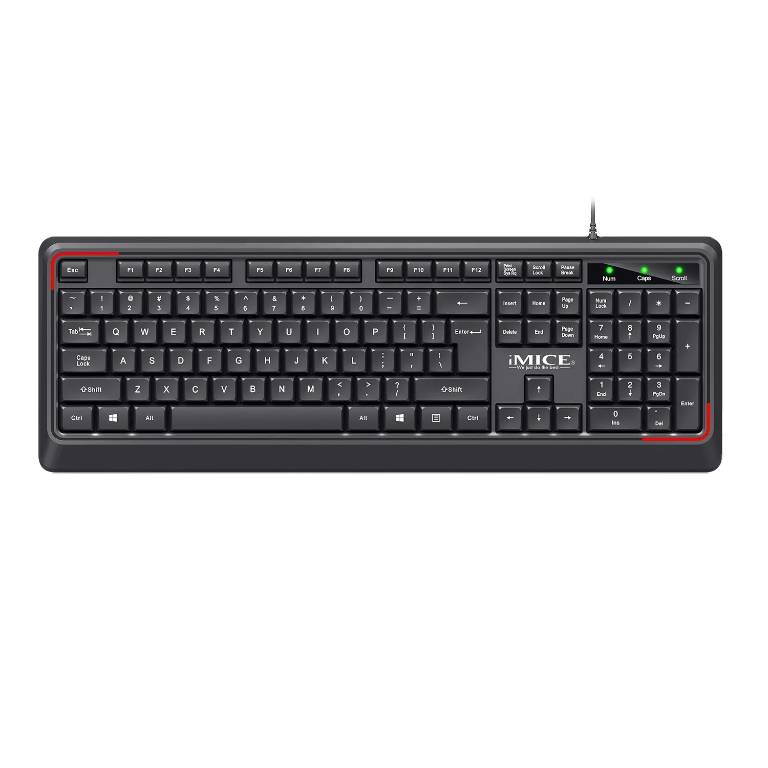 iMICE AK-320 Usb Wired Office Keyboard with Standard 104 Keys, 105 Keys ...