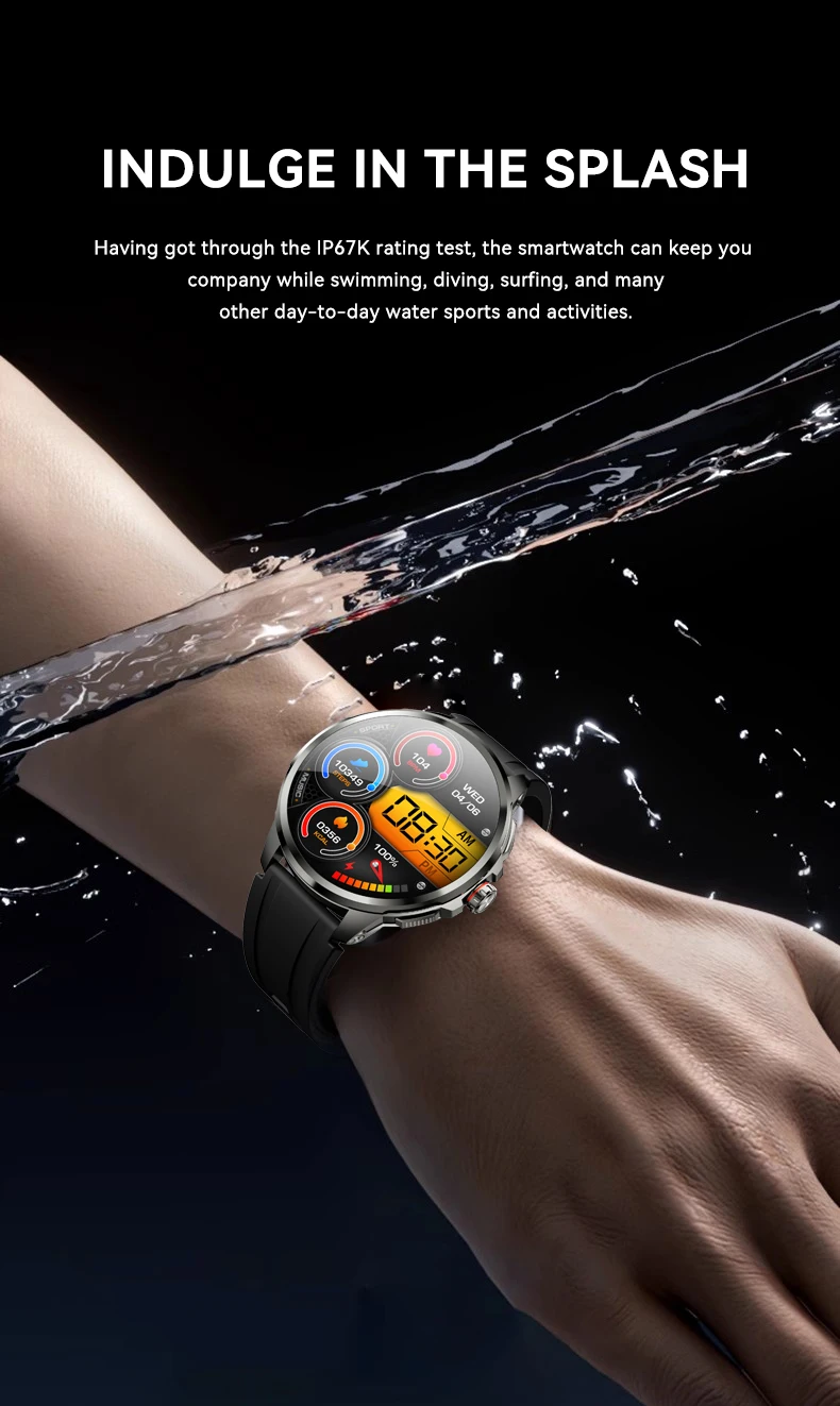H99 Electronics Surprise Explosion Smart Watch 4G Round OLED Display ...