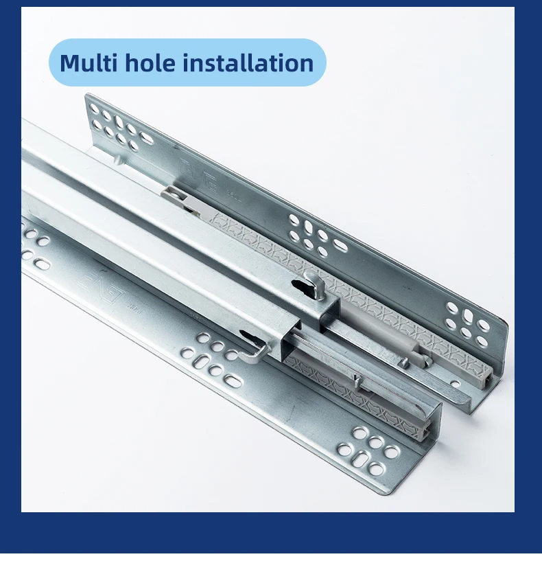 Single Extension Concealed Slides 2 Fold Undermount Drawer Slides Soft ...