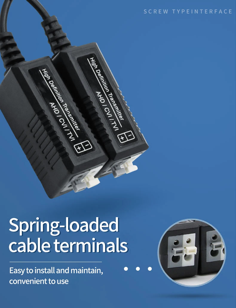 Hd Video Balun Connector Analog /ahd/cvi/tvi Pantilt Bnc For Cctv ...