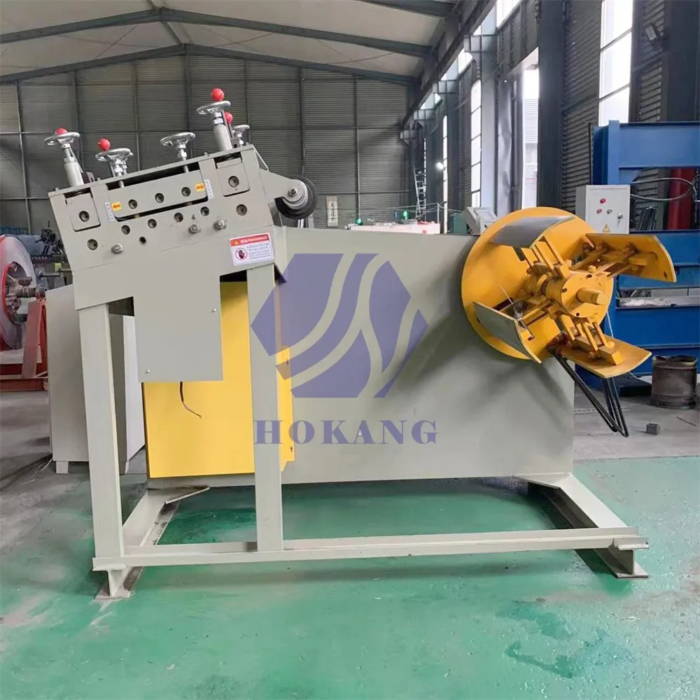 Automatic Sheet Steel Leveling Straightener and Uncoiler for Cable Tray ...