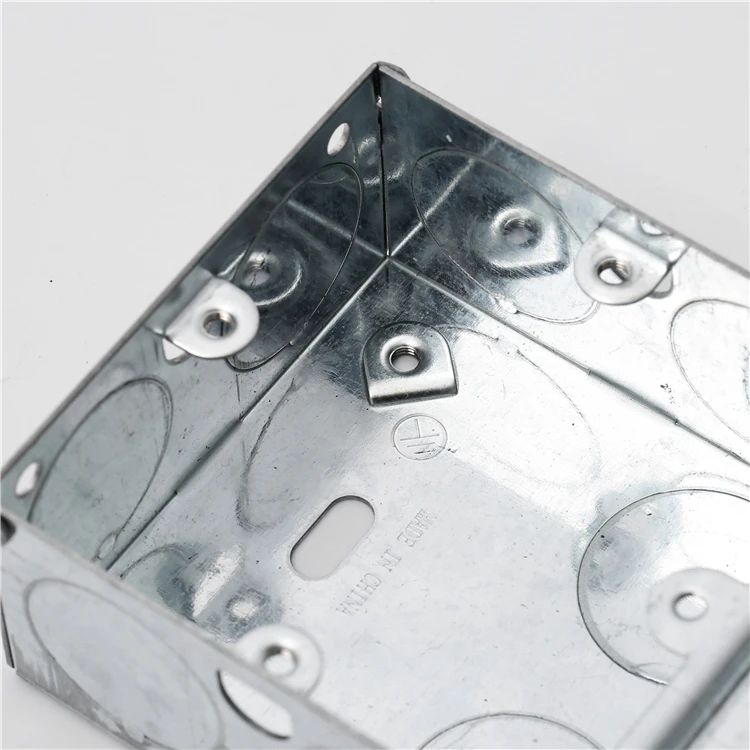 Wholesale British Galvanized Steel Switch Socket Wall Box Electrical ...
