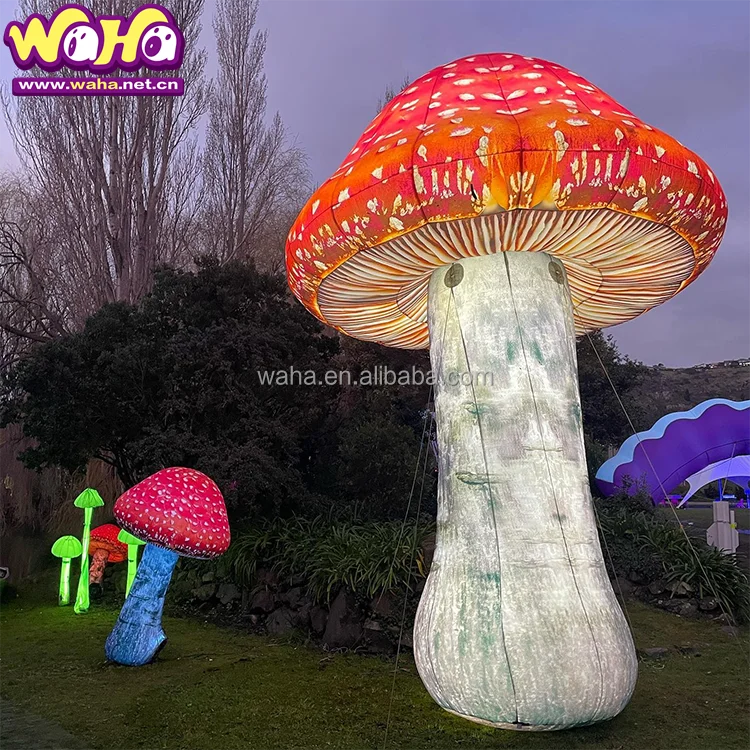 Giant Inflatable Mushroom Light Bulb - Party Decoration