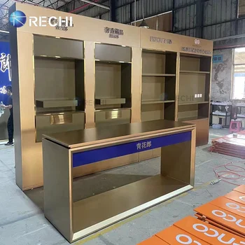 Rechi Liquor Store Display Fixture Design Baijiu Display Rack Shelf ...