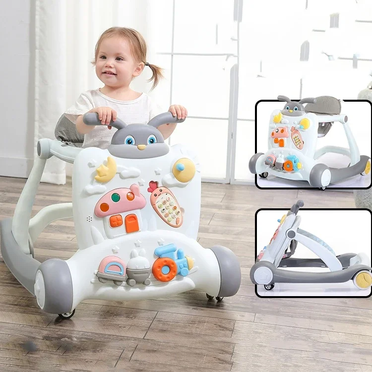 Wholesale Educational Push Cart Toy Safety Wooden Baby Walker 2024 Sit ...