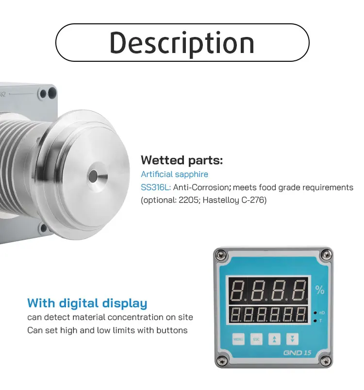Iot in-Line Concentration Meter - Precision Brix Refractometer