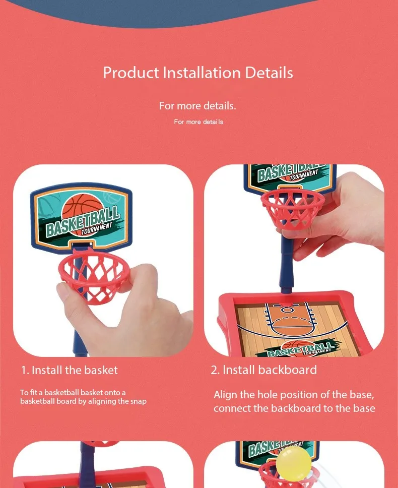 Hot Sell Kids Toys Boys Mini Basketball Hoop Shooting Stand Toy Kids ...