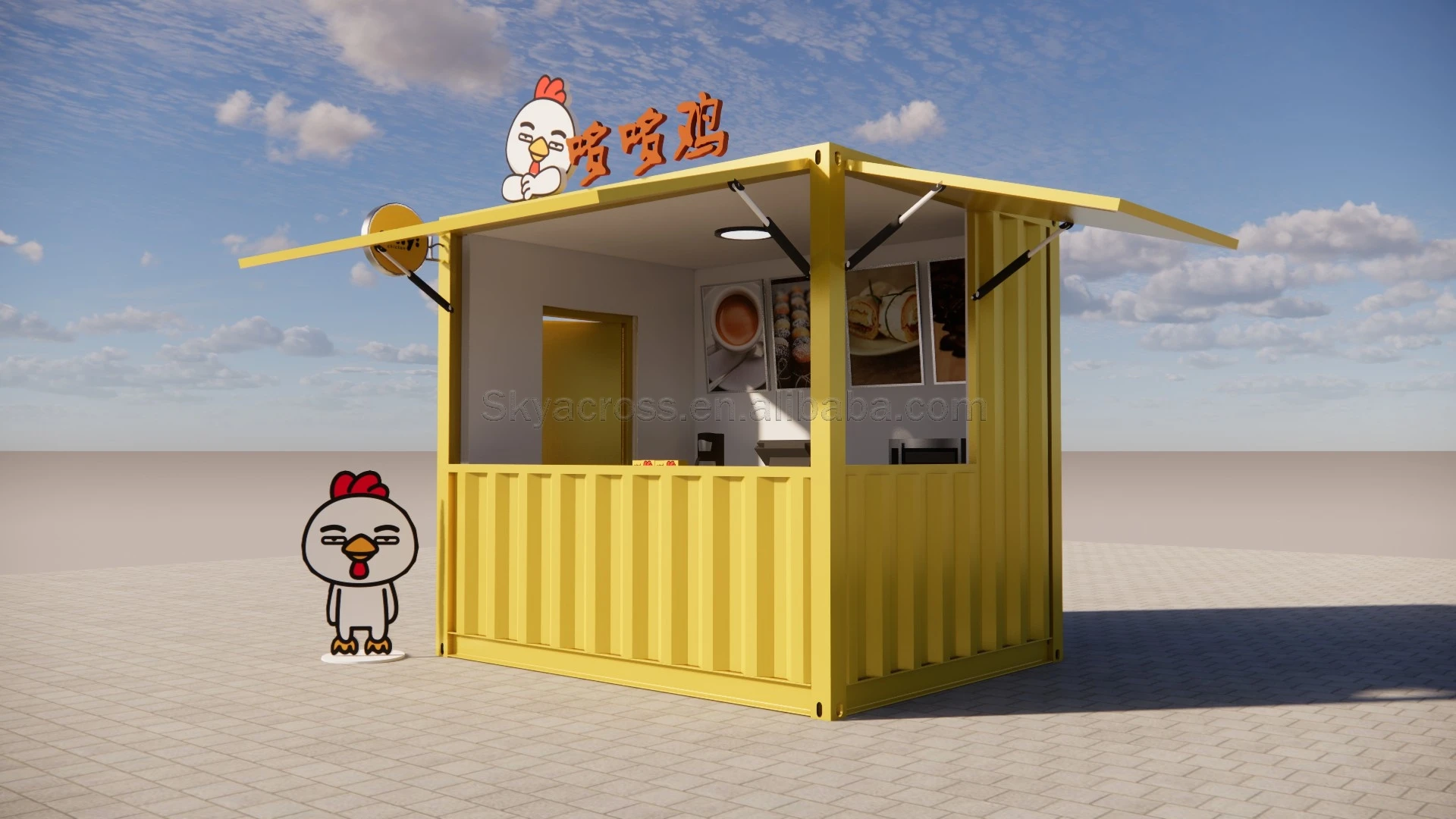 10FT Mini Pop-up Shop Container - Ideal For Coffee Bars, Kiosks ...