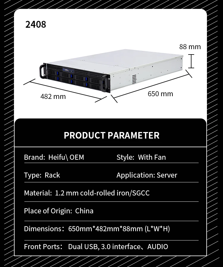 Server 2u 8bays Manufacturers Server Rackmount Server Chassis Sgcc ...
