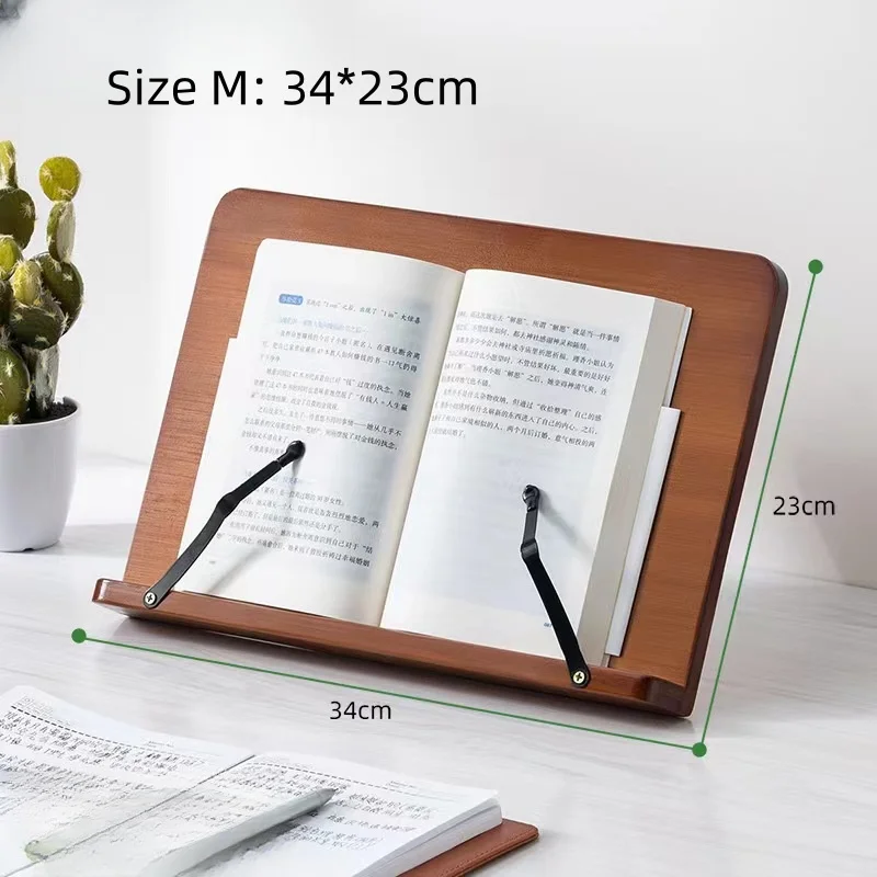 Adjustable And Foldable Desktop Bamboo Wooden Book Stand Tablet ...