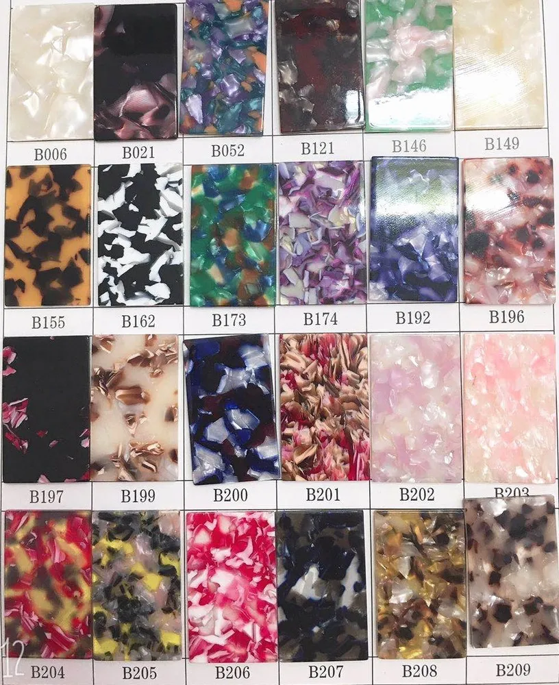 HONEY Custom Designs Colors Logo 4mm Thickness Cellulose Acetate Afro ...