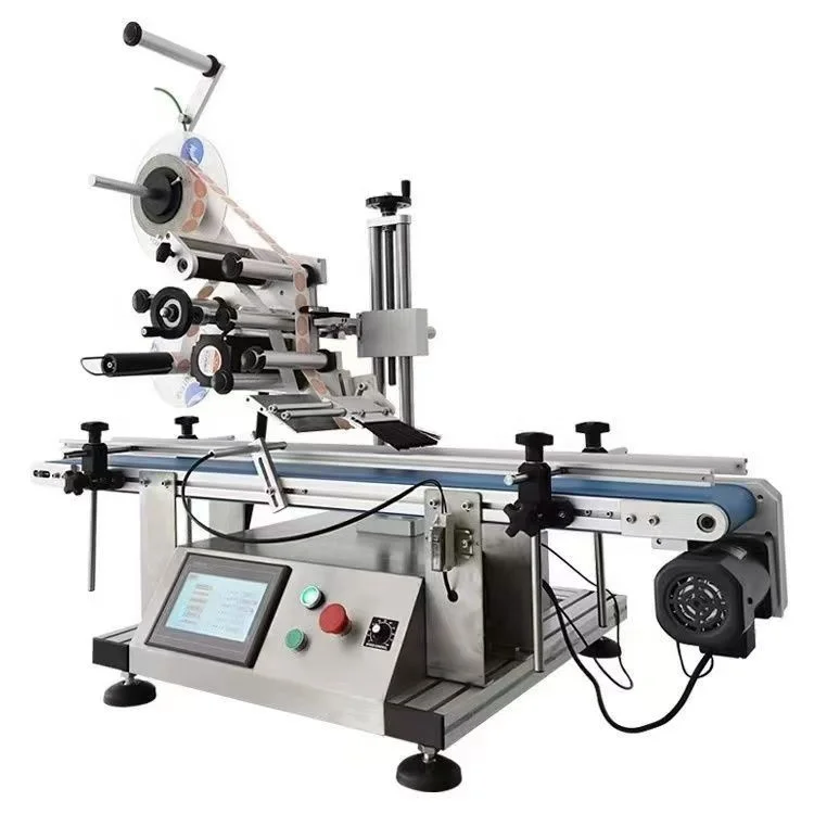 Desktop Automatic Flat Labeling Sticking Machine Labeler Plane Label ...