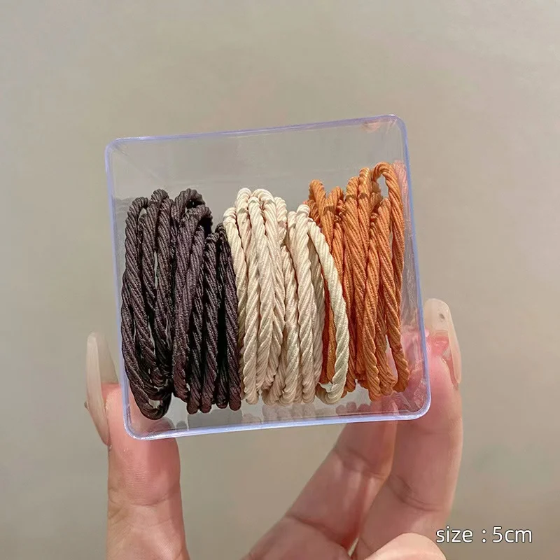 Shuoyang Factory Black Rubber Band Head Rope High Ponytail Hair Rope ...