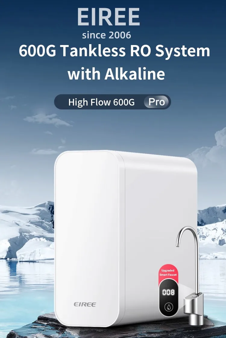 600gsmart Faucet TDS Display Ro Water Purifier for Home