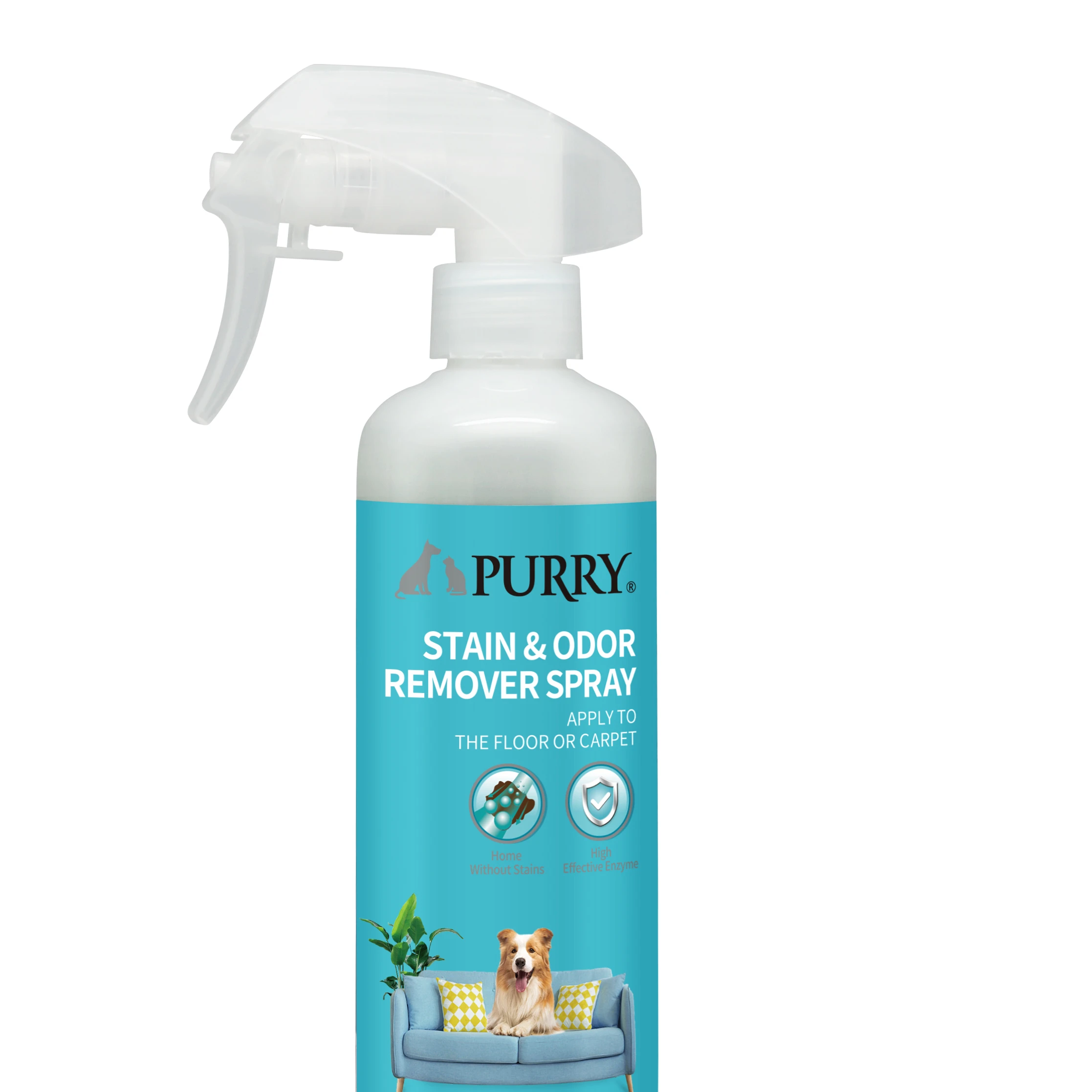 PURRY Stain & odor remover Spray 309ml lemon scent| Alibaba.com