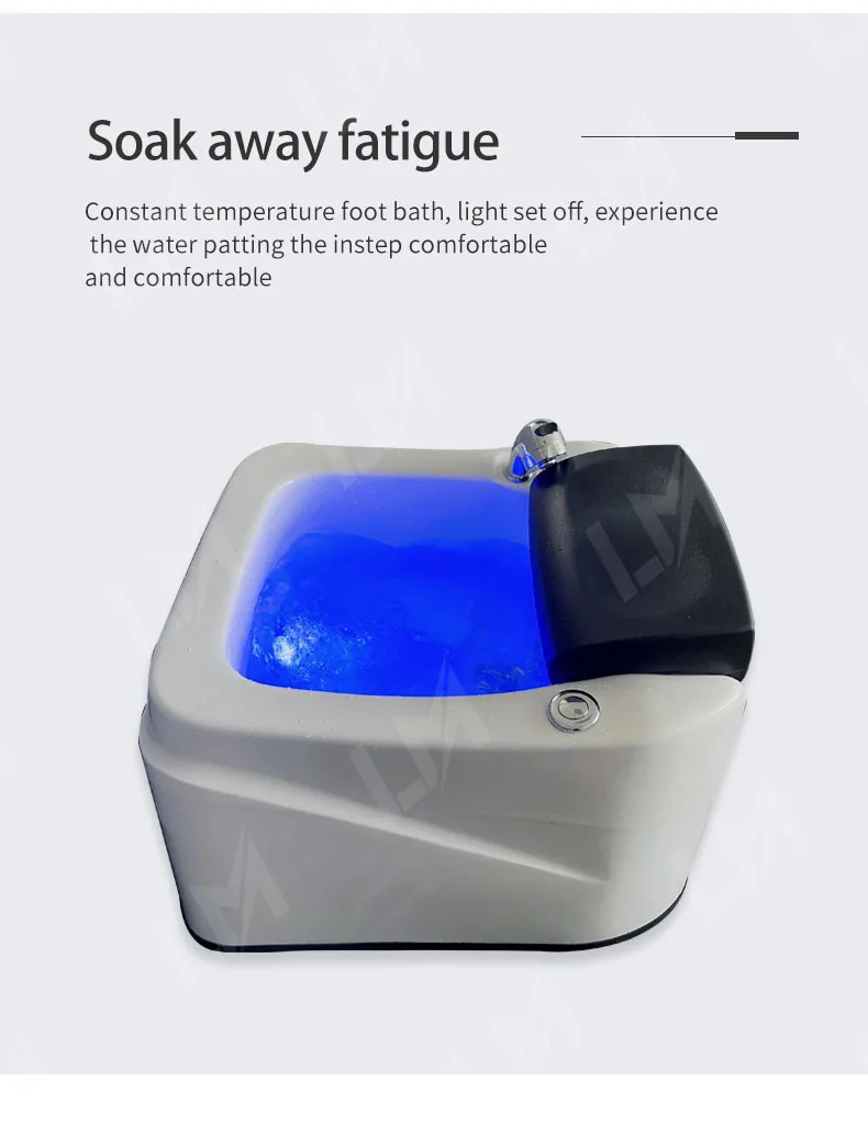 Beauty Salon Indoor Portable Acrylic Foot Bath Tub Pedicure Basin Foot ...