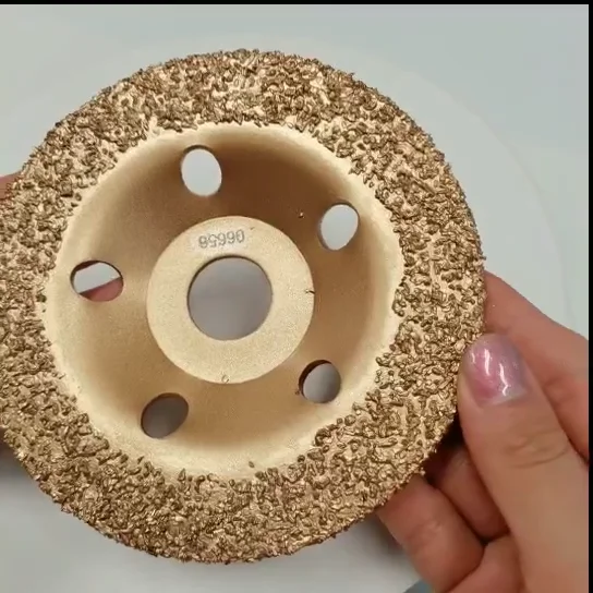 180mm Gold Buffing Tungsten Carbide Grinding Disc For Roughing Rubber ...