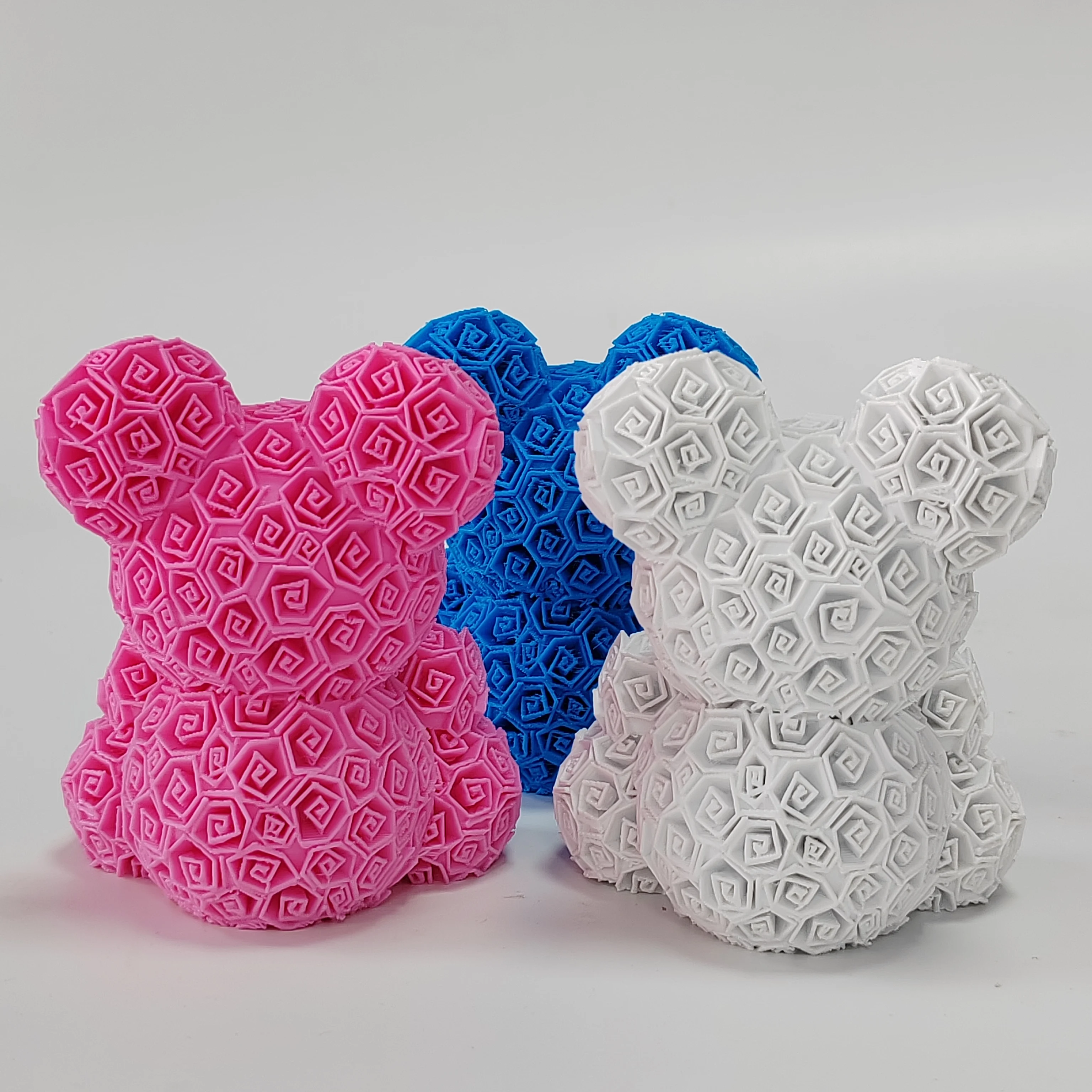 New Design 3D Printing Cute Rose Bear Cute DIY Toys Rapid Prototype FDM ...