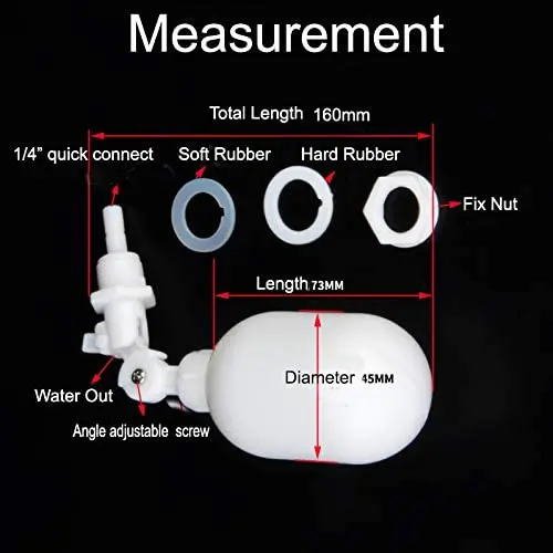 Mechanical Water Tank Float Ball Valve Top Float Ball for Mineral Water ...