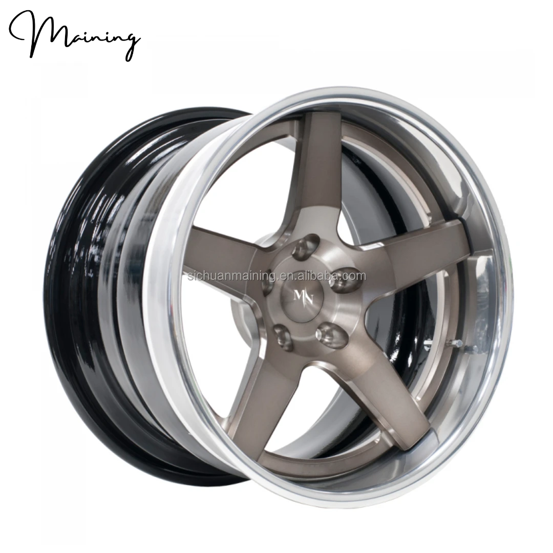 Customized 5x120 5x114.3 5x112 Forged Aluminum Wheels Chrome Finish for ...