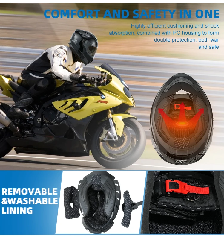 Customization High End Dot Motor Cycle Helmet - Full Face