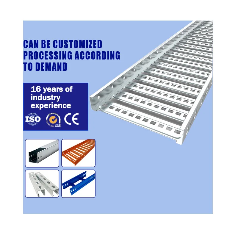 Galvanized Electrical Waterproof Cable Tray Standard Sizes Perforated ...