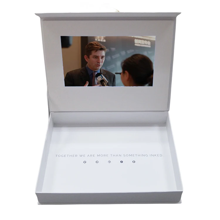 Custom 7inch Monitor Video Invitation Card Boxes Lcd Screen Video Gift ...