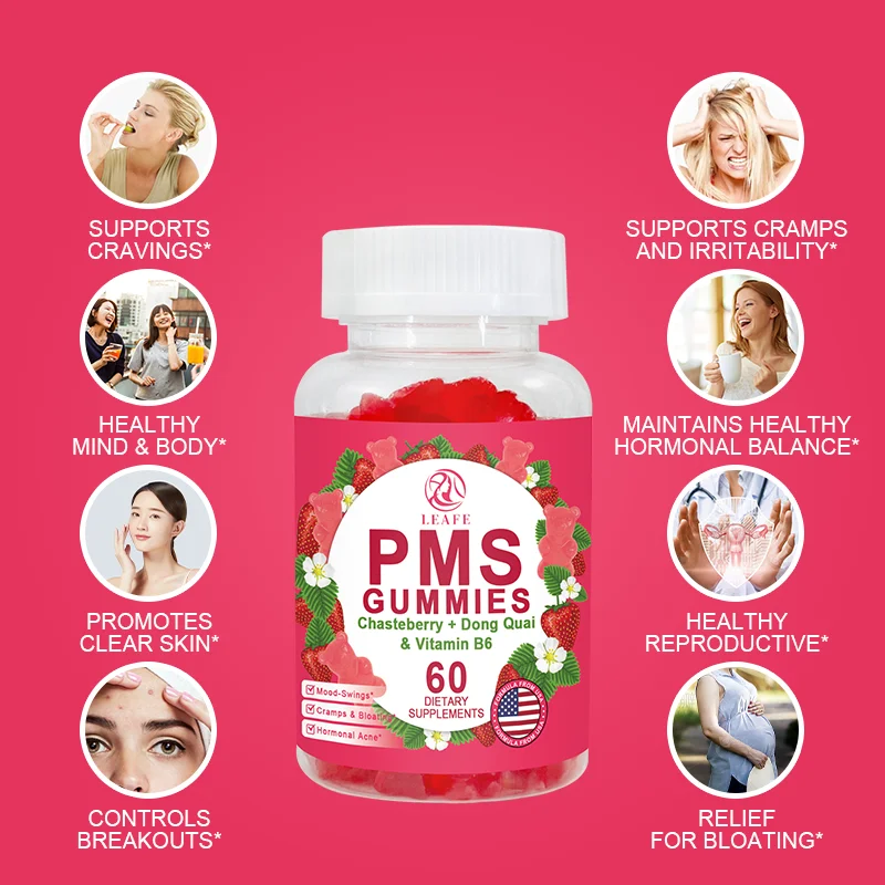 Private Label Period Relief Gummy Hormone Balance Relieve Pms Support ...