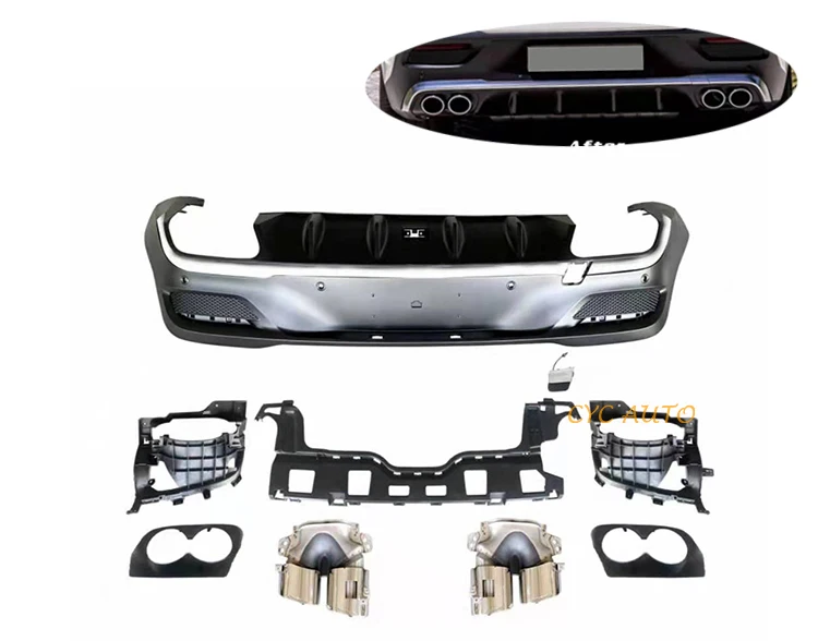 Gle53 C167 Body Kit Rear Bumper Diffuser Parts For Mercedes Benz Gle ...