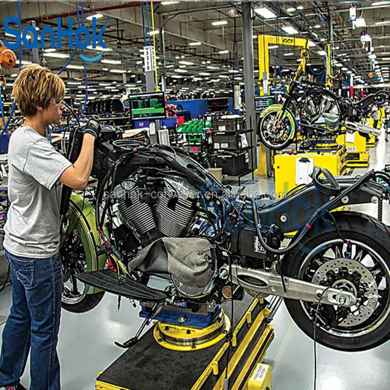 Slat Chain Conveyor Automatic Chopper Motorcycle Assembly Line