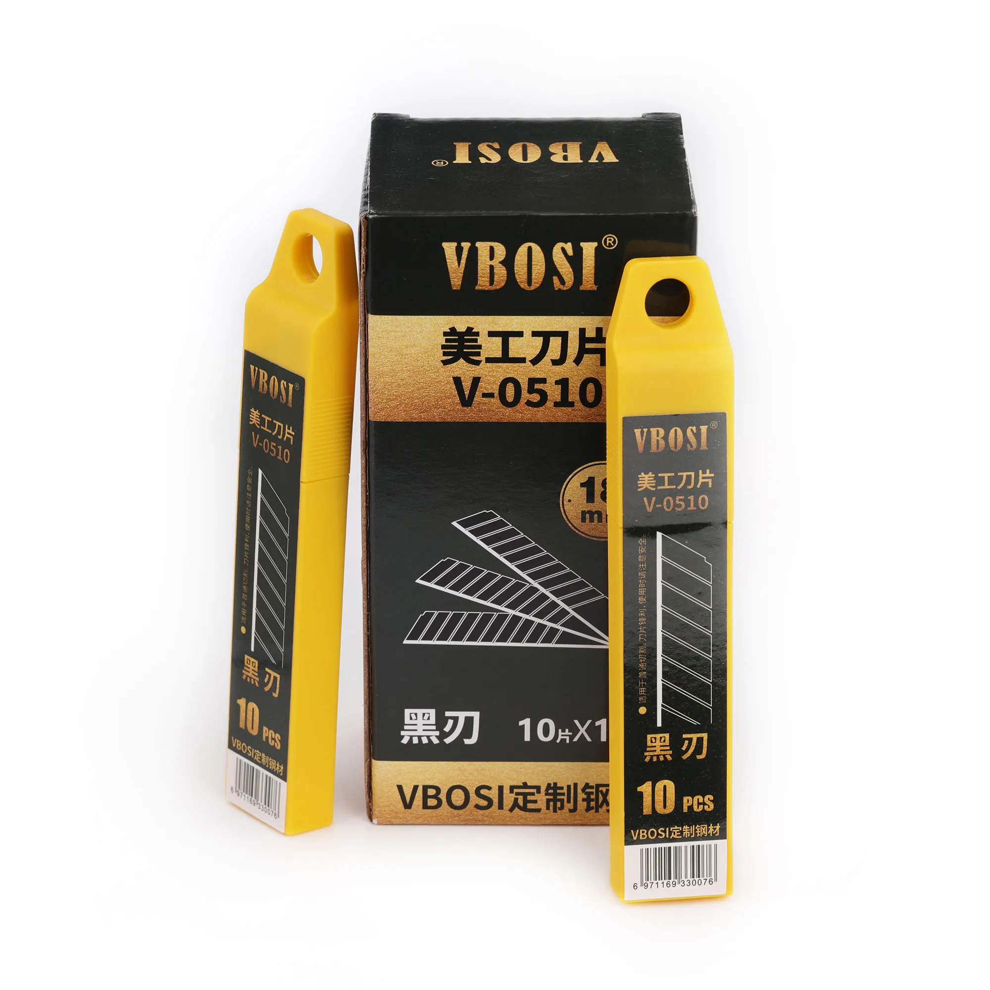 Wholesale Oem Package 0.5mm Black Snap Off Edge Utility Blades Cutter ...