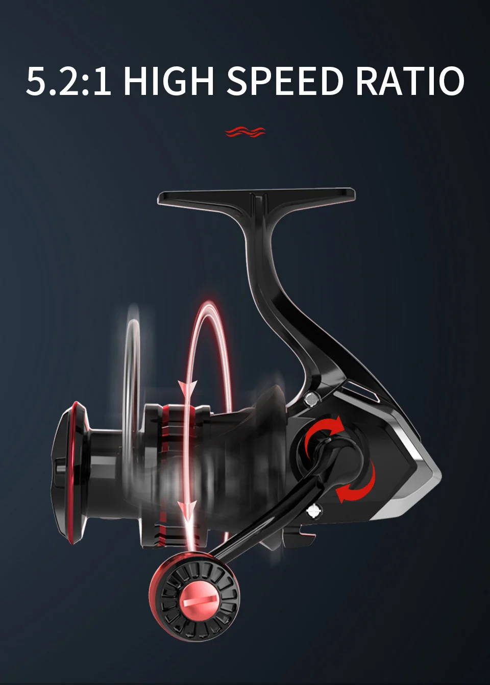 Fishing Spinning Reel Mini Hq 500 800 1000-7000 Saltwater Freshwater ...