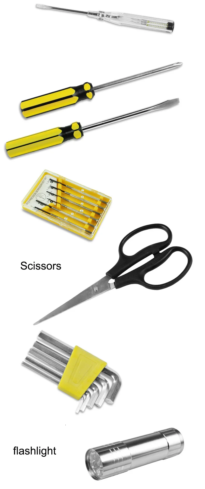 Multifunctional Emergency Tool Box Portable 27pcs Car Home Roadside ...