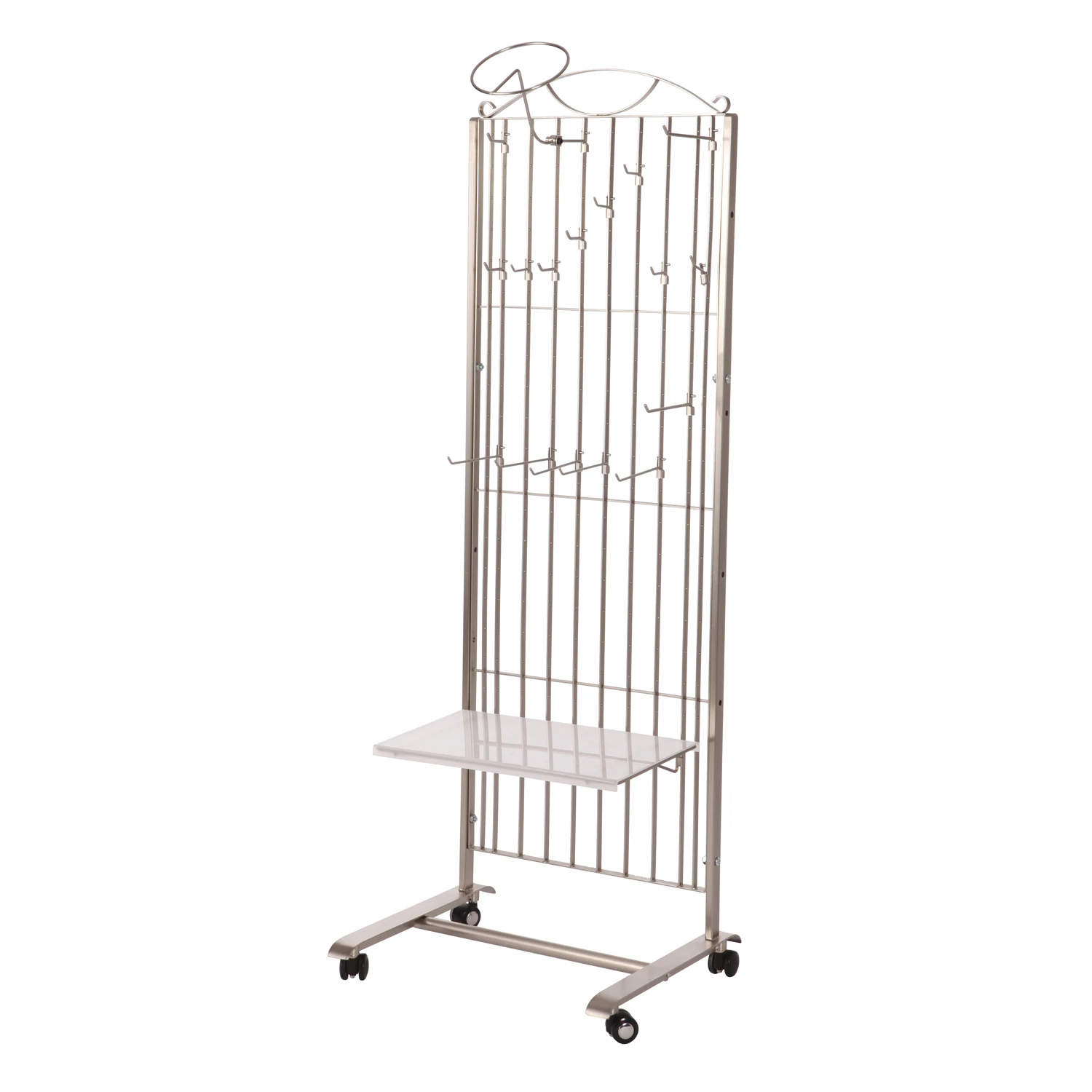 Customized Metal Portable Display Stand Brochure Flyer Plants Display ...