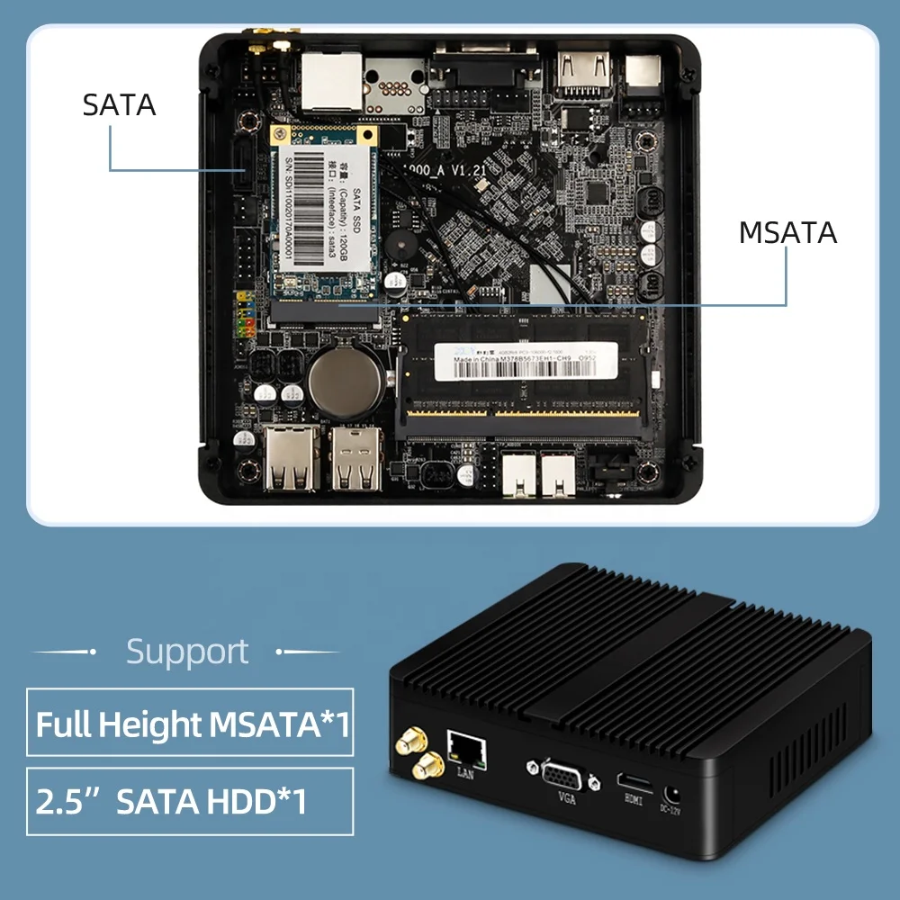 Alibaba.com: Fanless Mini PC Computer Intel Celeron J1900 with Linux ...