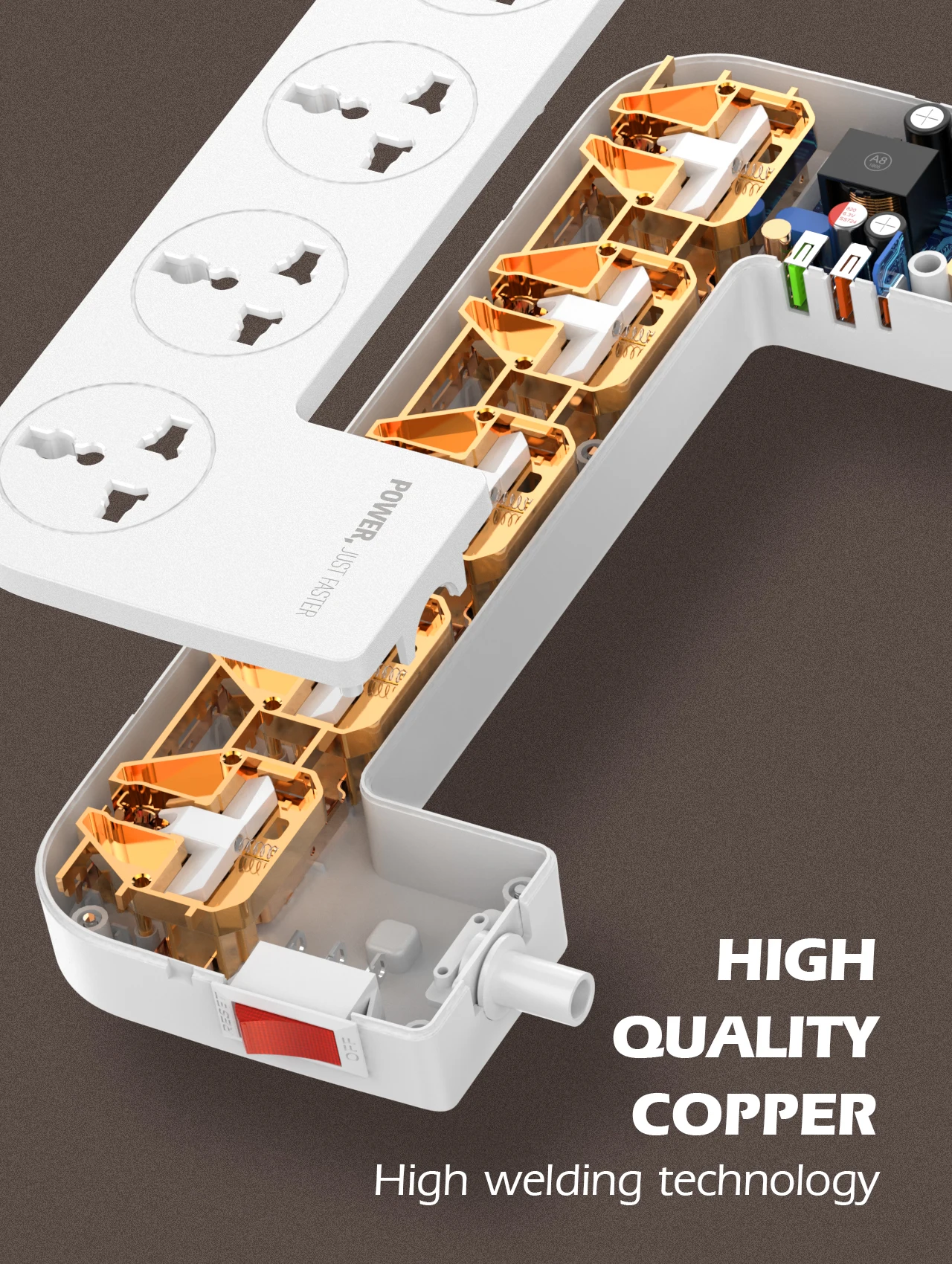 LDNIO SN5311W Power Strip - Surge Protection & Wireless Charging