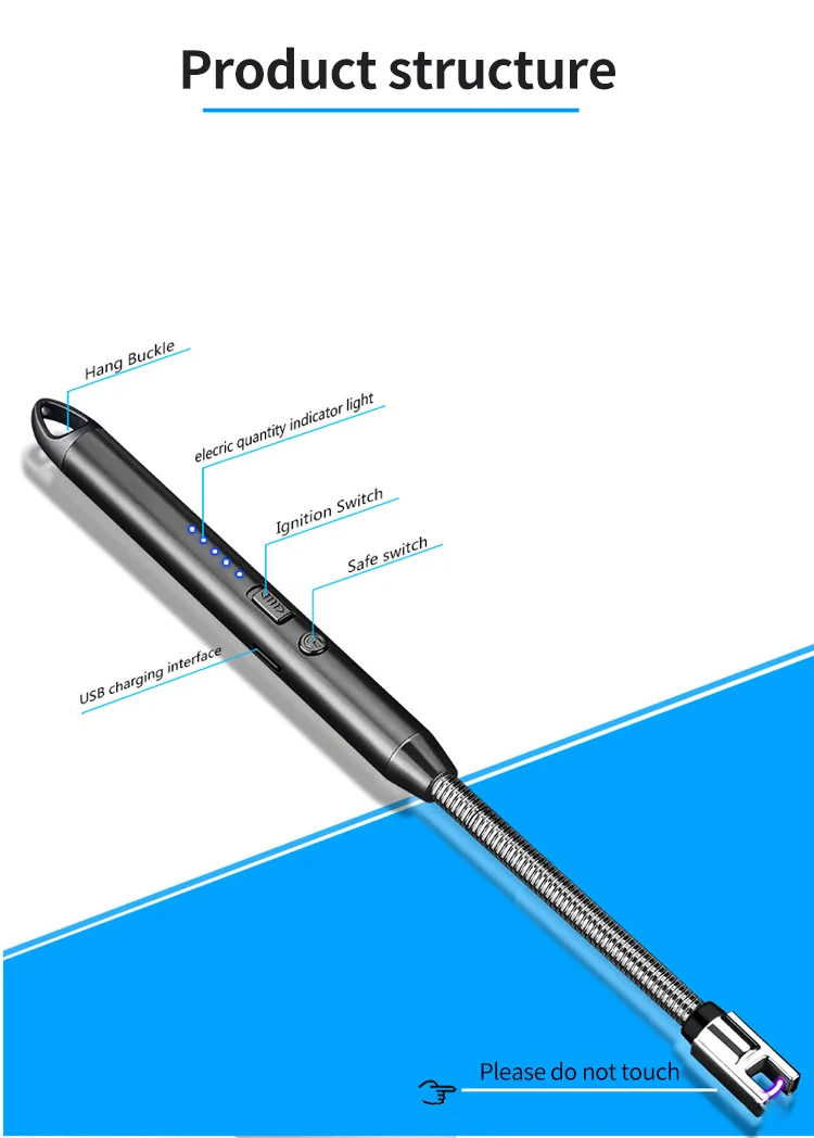 High Quality Electric Arc Lighter Igniter Long Rod Candle Lighter - Buy ...