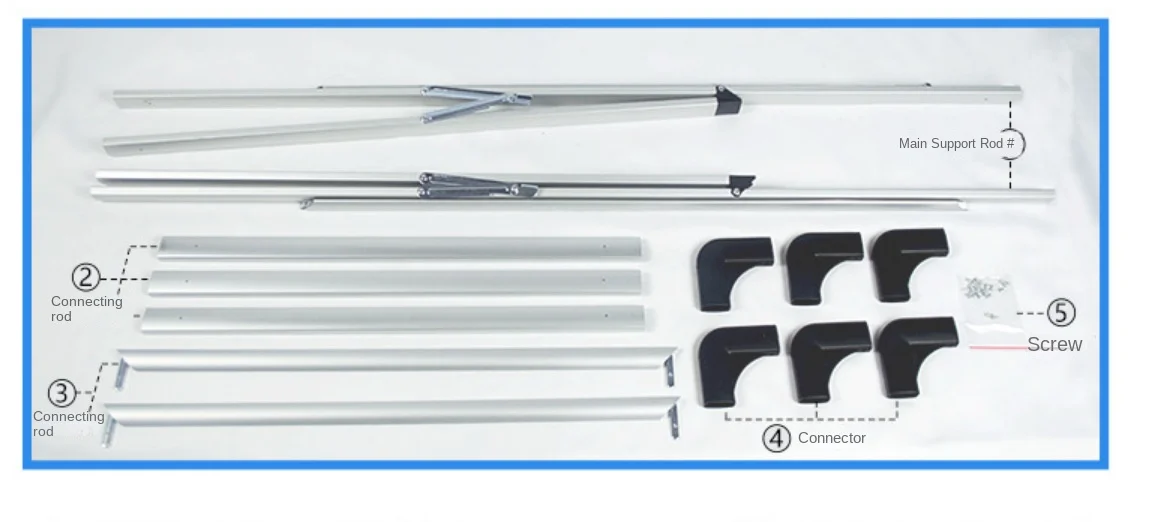 Eco-friendly Aluminum Poster Display Racks - Lightweight & Waterproof