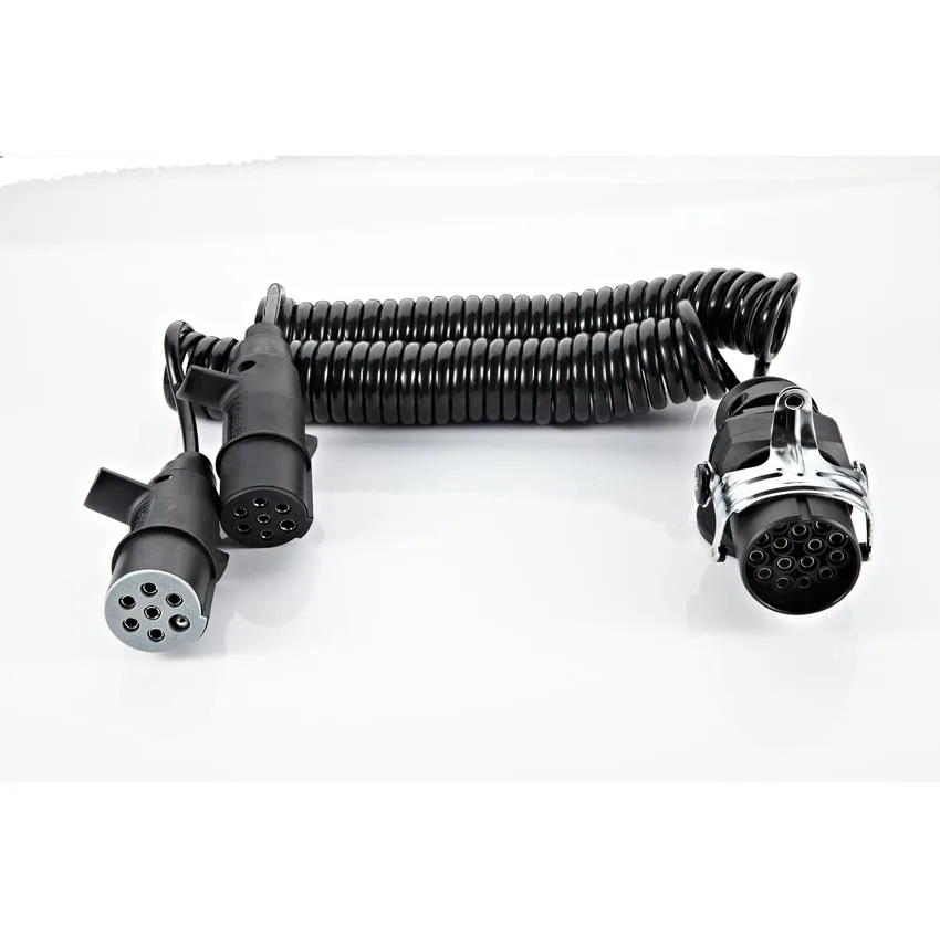 Spiral Cable 15p/24v And 2x 7pin/24v Electric Cable Adapter Plugs ...