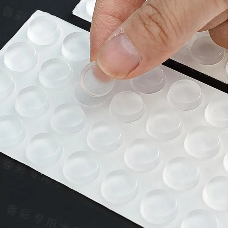 Silicone Rubber Bumper Transparent High Sticky Clear Anti Slip Home ...