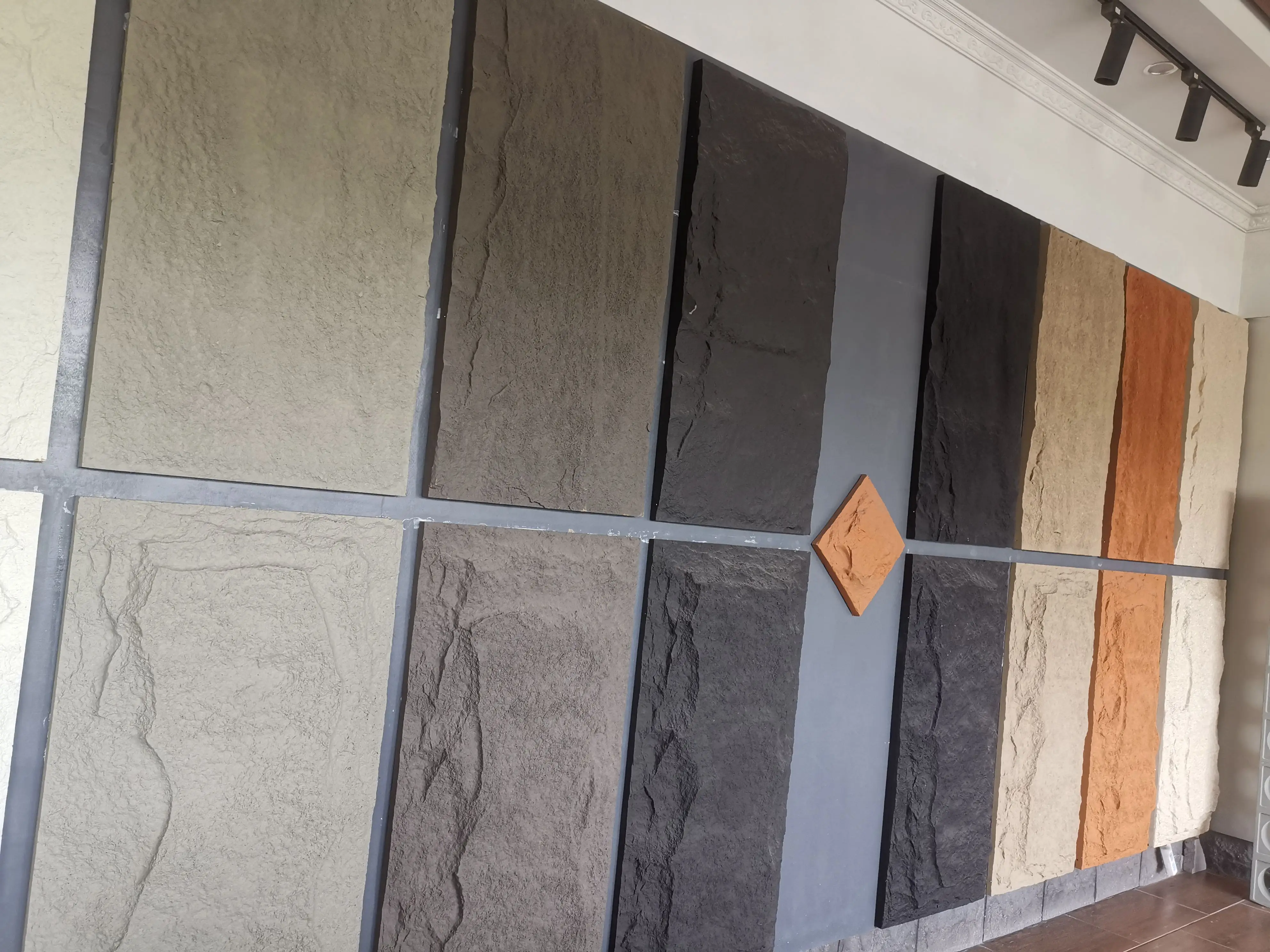 Exterior and Interior Fireproof Lightweight Artificial Stone PU Panels